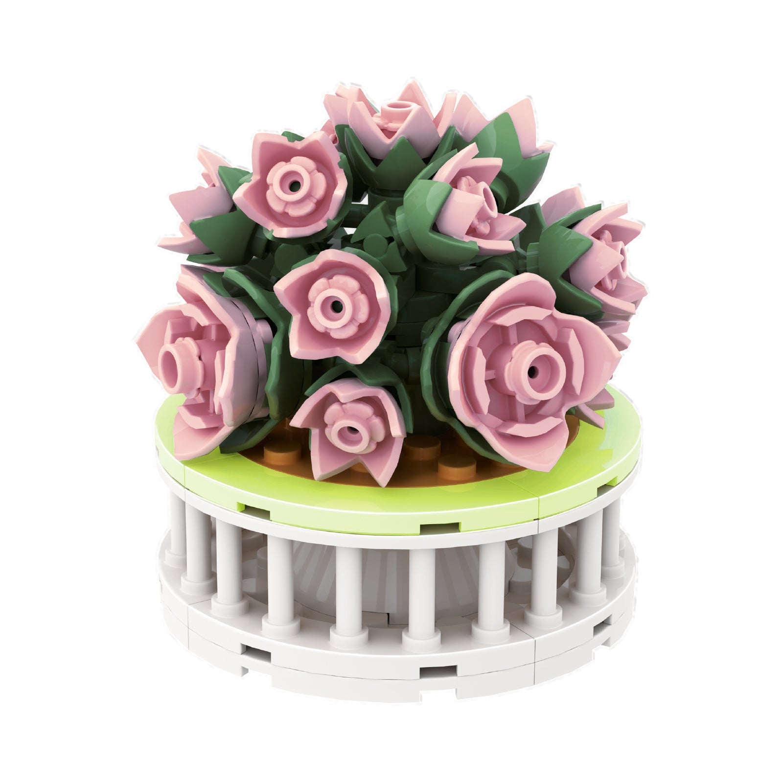 MINISO FLOWER LANGUAGE SERIES SUCCULENT PLANTS BUILDING BLOCKS(FULL HO ...