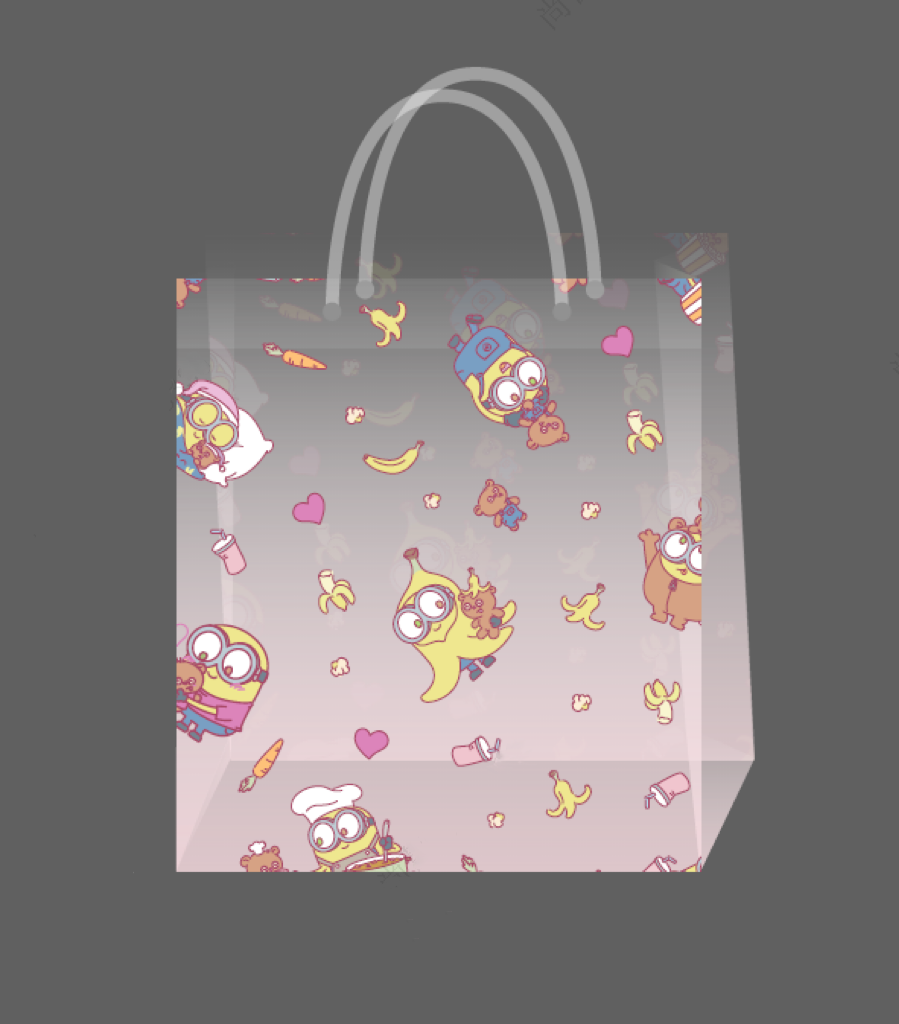 MINISO MINIONS COLLECTION PP GIFT BAG (PINK HEART) 2014279610103 GIFT ...