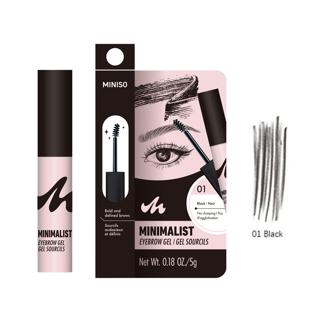 MINISO MINIMALIST EYEBROW GEL ( 01 BLACK ) 2017408210106 EYEBROW GEL ...