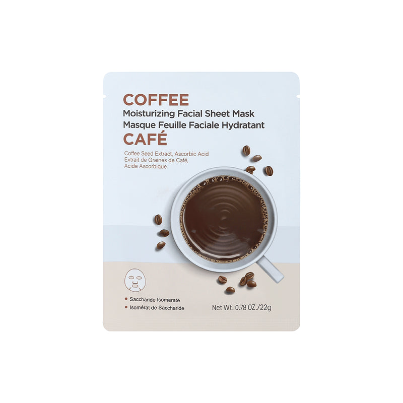 MINISO COFFEE MOISTURIZING FACIAL SHEET MASK 2014284410101 FACIAL MASK ...