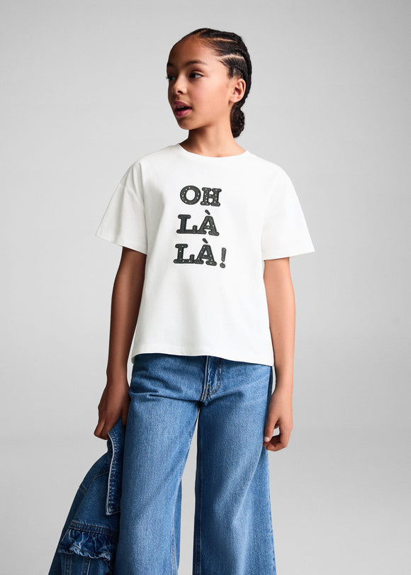 MANGO OHLA 67024466-02 MANGO KIDS GIRL T-SHIRT SHORT SLEEVE | Sonee Sports