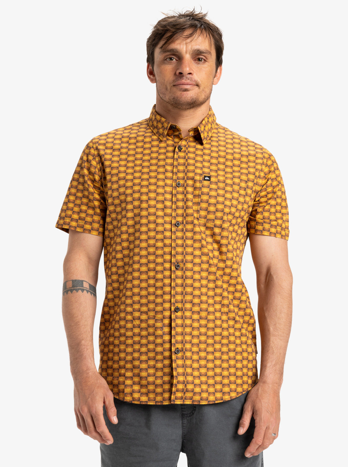 QUIKSILVER APERO ORGANIC EQYWT04606-CMN6 SHIRT SHORT SLEEVE (M) | Sonee ...